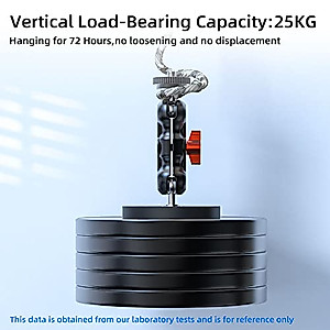 SUREWO Magnetic Camera Mount with Mini Universal Head, Magnetic Mount Base Stand with 1/4"-20 Thread Compatible with GoPro Hero 12 11 10 9 8 7 6 5 Black,D JI Osmo Action 4/3,AkASO and More