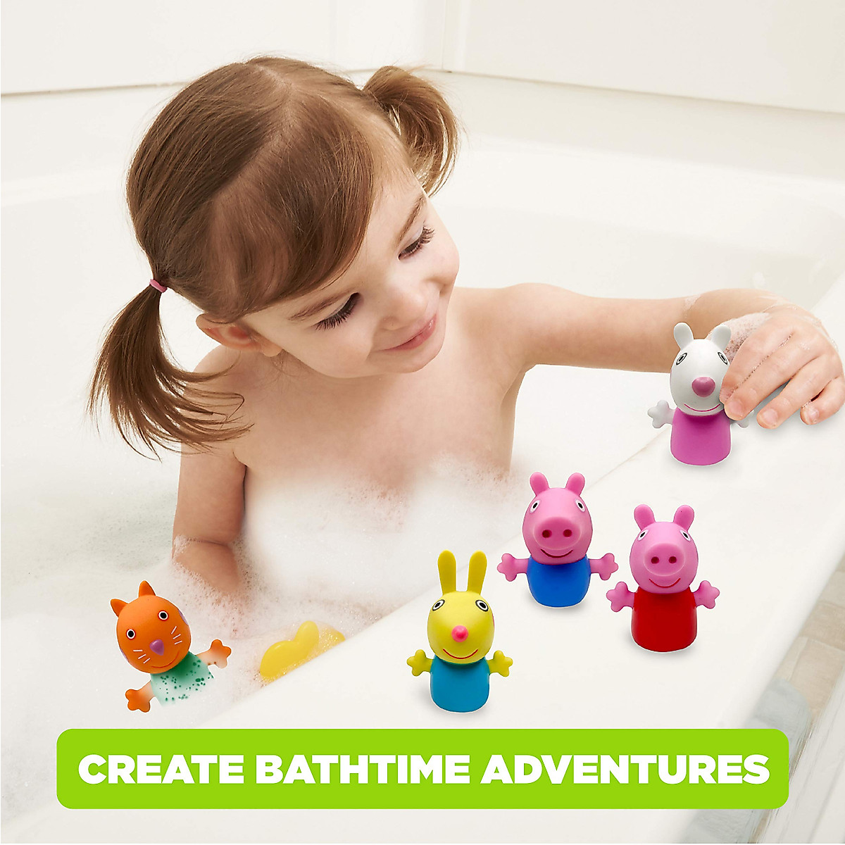 Peppa Pig Finger Puppets, 5 Pc. - Party Favors, Educational, Schools, Bath Toys, Story Time, Floating Pool Toys, Beach Toys, Finger Toys, Playtime