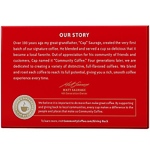 Community Coffee Limited Edition White Chocolate Macadamia 10 count Flavored Coffee Pods, Medium Roast Compatible with Keurig 2.0 K-Cup Brewers