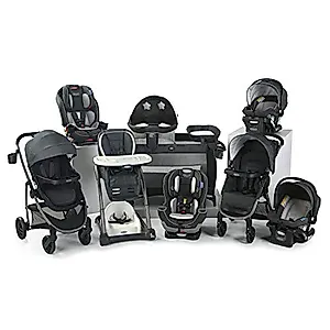 Graco Modes Pramette Stroller, Baby Stroller with True Pram Mode, Reversible Seat, One Hand Fold, Extra Storage, Child Tray, Redmond