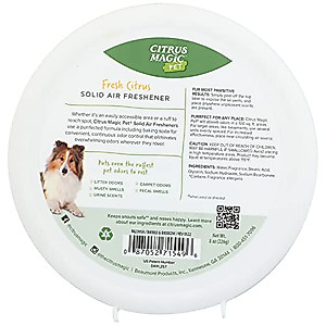 Citrus Magic Pet Odor Eliminator Solid Air Freshener, Fresh Citrus, 8-Ounce, Pack of 1