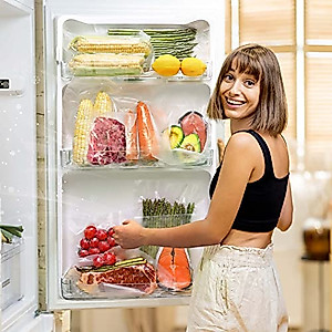 GERYON Vacuum Sealer, Automatic Food Sealer Machine for Food Vacuum Packaging w/Built-in Cutter|Starter Kit|Led Indicator Lights|Easy to Clean|Dry & Moist Food Modes| Compact Design (Black)