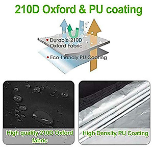 Iptienda Patio Furniture Covers, Round Patio Table and Chairs Set Cover Outdoor Duck Covers Furniture Cover Waterproof 73" D x 43" H