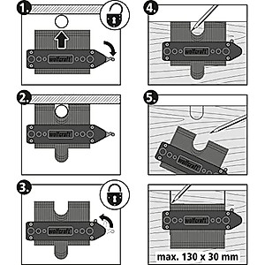 wolfcraft 6949000 Contour Gauge, Black