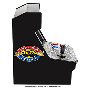 My Arcade Street Fighter 2 Champion Edition Micro Player-Fully Playable, Includes CO/VS Link for Multiplayer Action, 7.5 Inch Collectible, Full Color Display, Battery or Micro USB Powered