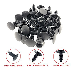 100 pcs Medium Multi-Gauge Rivet, 3/4" Length Patio Strapping Fasteners for Repair Webbing Lawn Chair Lounge for 3/16" or 7/32" Hole(Black)
