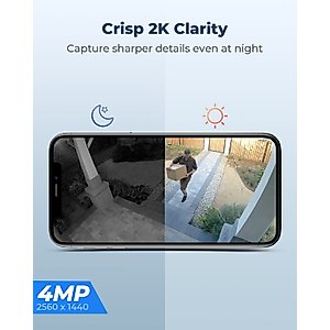 REOLINK Argus PT +SP - 5MP Security Cameras Wireless Outdoor, Solar Powered, 360° Pan Tilt, 5/2.4Ghz Dual Band WiFi, Smart Detection, No Extra Fee, No Hub Needed