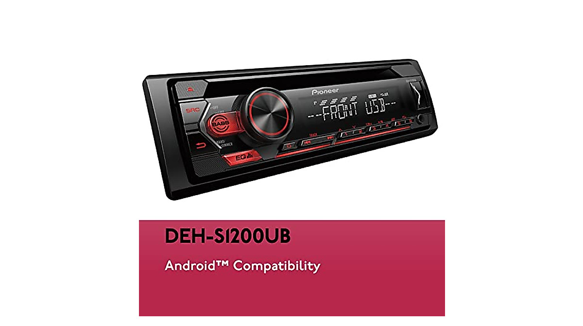 Pioneer DEH-S1200UB Car Stereo - USB, CD, High-Quality Sound