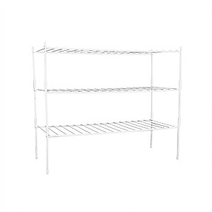 Grayline 40186, Extra Large Triple Stackable Shelves, White