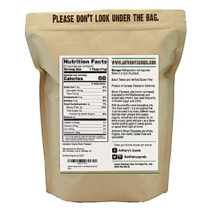 Anthony's Organic Brown Whole Flaxseed, 2 lb, Batch Tested and Gluten Free, Raw, Non GMO, Sproutable, Keto Friendly