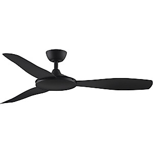 Fanimation GlideAire Indoor/Outdoor Ceiling Fan with Black Blades 52 inch - Black