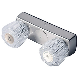 Laguna Brass 3330ABN Mobile Home Two Handle Non-Metallic 4" Shower Valve, Brushed Nickel Finish