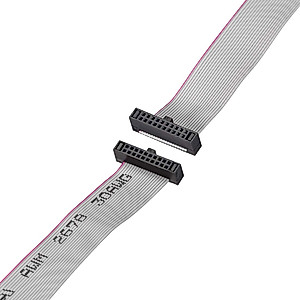 uxcell IDC Wire Flat Ribbon Cable FC/FC Female Connector A-Type 20Pins 1.27mm Pitch 20cm Length
