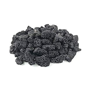 Venetian Princess Lava Rocks - Decorative Landscaping Rocks or Gas Fire Pits Rocks, 3/4" (.75") (40 Lbs, Black Lava Rock)