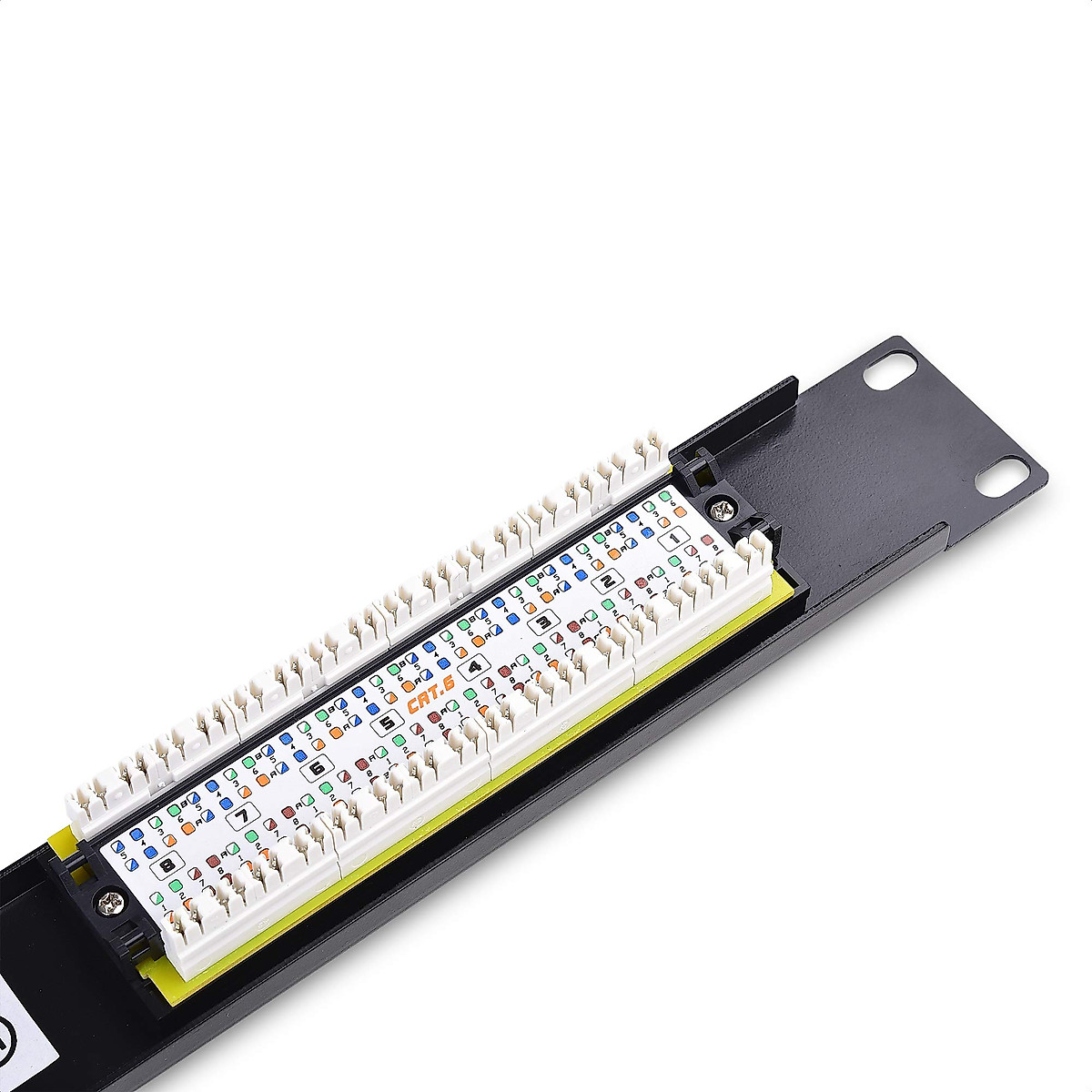[UL Listed] Cable Matters Mini 8-Port Patch Panel with Mounting Bracket - Compact 10-Inch Wall Mount with 10G Ethernet Support