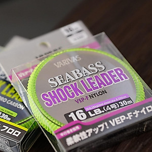 Varivas. Sea Bass Shock Leader Vep-f Nylon, 30lb 30m.