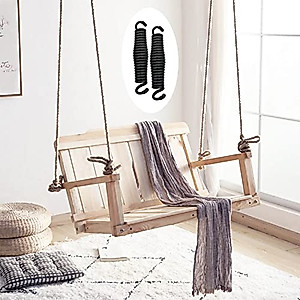 BLASCOOL Hammock Chair Porch Swing Springs - Pack of 2 Black Spring 1600Lbs Heavy Duty Hanger Ceiling Mount Spring(Pack of 2)