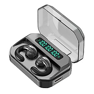Xmenha A99 Bone Conduction Headphones, Bluetooth 5.3, Open Ear, Waterproof, 4-5 Hours Play, Clip On Headset