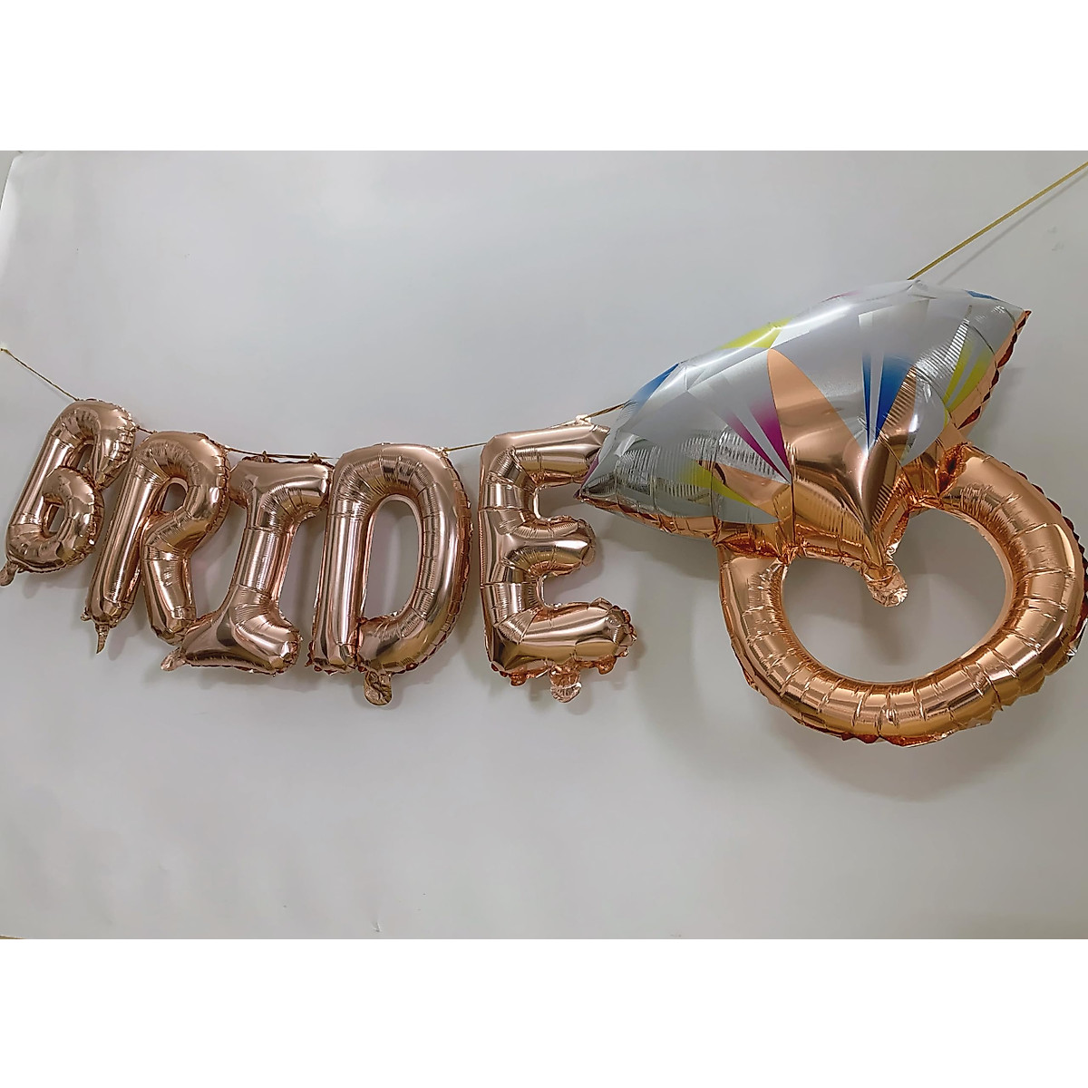 Concico Bridal Shower Decorations Party Supplies Set of Bride to be Photo Banner, Balloons, Hanging Swirls for Bridal Shower/Bachelorette Party decor