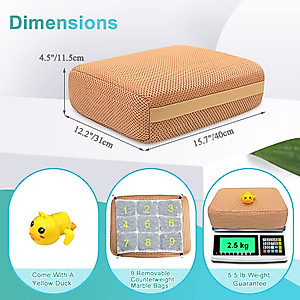 Zelen Extra Thick Chair Cushion 4.5” Booster Seat Cushion for Elderly Adult Thick Firm Chair Cushion Easy Rise Extra Thick Lift Cushion for Chair, Couch, Home, Patio, Office Seats (Khaki)