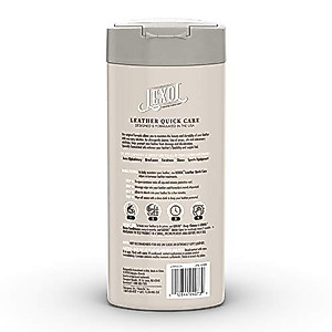Lexol All Leather Quick Care All-in-One Formula, Best Leather Cleaner and Conditioner, for Use on Leather Apparel, Furniture, Auto Interiors, Shoes, Bags, 28-Count Sheet Wipes,E301500100 , white