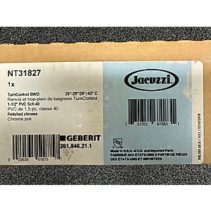 Bath Waste and Overflow 43” 25-29-Inch Tub Depth, Turn Control Cable-Operated in Polished Chrome. SCH. 40 PVC Fittings.