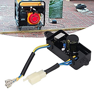 WOOXGEHM AVR Automatic Voltage Regulator, Single Phase 6 Wire Generator Voltage Regulator, Good Toughness AVR Voltage Regulator for 1‑2.5KW Generator