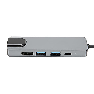 USB Splitter , 87W PD Fast Charge USB C Adapter USB 3.0 2.0 5 in 1 High Speed for PC for Laptop for Tablet