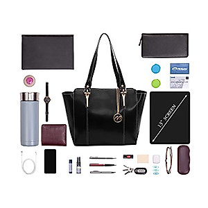 McKleinUSA ALDORA 97505 Black Leather Women's Business Tote