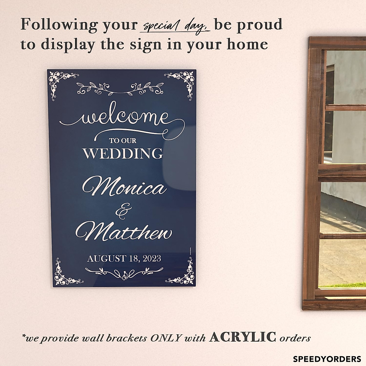 Welcome to Our Wedding, Custom Wedding Sign, Wedding Welcome Sign, Chalkboard Sign, Wedding Party Signs, Handmade Party Supply, Custom Banner and Sign