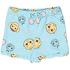 CoComelon JJ Infant Baby Girls Graphic T-Shirt French Terry Shorts Outfit Set Pink/Blue 18 Months