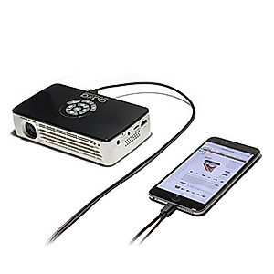 AAXA KP-700-01 P700 WXGA LED Pico Projector, 650 Lumens, 70+ Min Battery, Native 1280x800 HD Resolution, 15,000 Hour LED, HDMI, Media Player, DLP