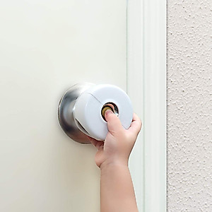 SHINY HANDLES Door Knob Covers Babyproof 2 Pack，Baby Safety Door Handle Covers,Door Knob Safety Cover for Toddlers