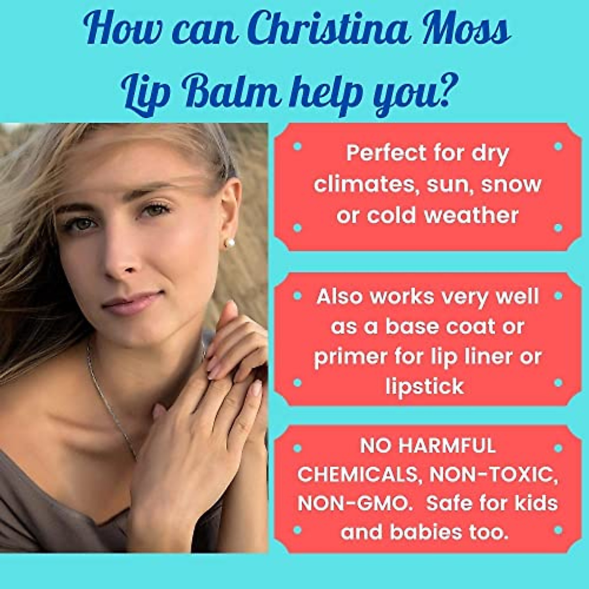 Unflavored Lip Balm for Dry Cracked Lips - Organic Beeswax Lip Moisturizer - Lip Repair For Severely Chapped Lips - Hydrating Moisturizing Lip Care Products - 6 Pack Bulk Set for Kids, Women, Men