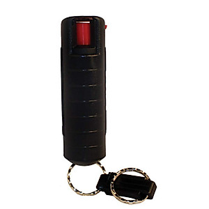 Wildfire 1.4% MC 1/2 oz pepper spray hard case with quick release keychain black