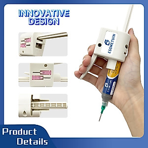 Solder Paste Glue Dispenser for 10cc Solder Paste Flux, Extruder for Syringe Solder Paste, (Single Glue Dispenser, Solder Flux Excluded)