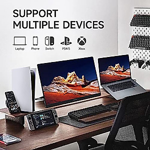 c-force Portable Monitor, 15.6'' 1080P FHD Laptop Monitor USB C HDMI Computer Display HDR Eye Care External Screen for PC Mac Phone Xbox Switch PS5…