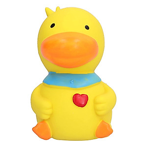 Keenso Latex Duck Dog Toys Durable Cute Interactive Funny Squeak Duck Toys for Dog Puppy Chewing Playing (Yellow)