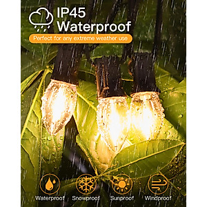 GLUROO LED Night Light Bulbs, C7 E12 Candelabra LED Light Bulbs, Clear Vintage Replacement Bulbs for Outdoor String Lights, 4W 5W 6W 7W Incandescent Bulb Equivalent, Warm White 2200K, 10 Pack