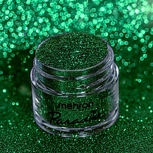 Mehron Makeup Paradise Glitter FX | Professional Cosmetic Glitter for Makeup & Art | Vibrant & Shimmering Loose Glitter .25 oz (7 g) (Green)