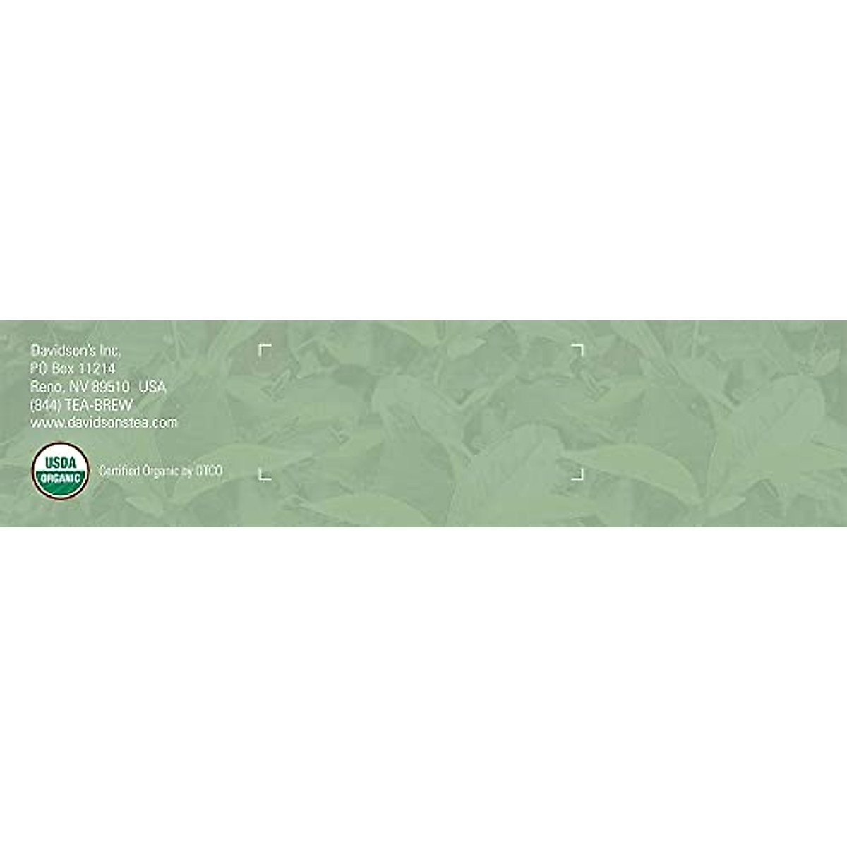 Davidson's Organics, Guayusa Energy, 100-count Unwrapped Tea Bags