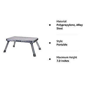 Step Stool with Non Skid Platform for Kids Adults,Metal Folding Built-in Handle Footstool for Home Kitchen Bathroom RV,Max Load 330 lbs