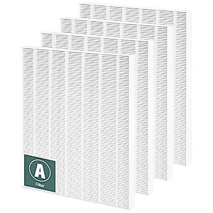 4 Pack 115115 HEPA Replacement Filter A Size 21 Compatible with Winix PlasmaWave Air Purifier C535 5300 5300-2 5500 5500-2 6300 6300-2 P300 AM90 9000 5000 5000B C909 9800 by Funmit