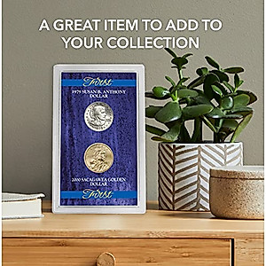 American Coin Treasures First 1979 Susan B. Anthony Dollar and 2000 First Sacagawea Dollar