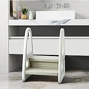 PandaEar Kids Adjustable Step Stool with Handles and Non-Slip Steps for Toddler Toilet, Foot Stool for Children Potty Training Bathroom