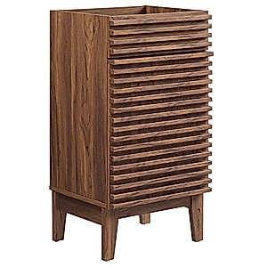 Modway Render 18" Bathroom Vanity in Walnut - Sink Basin Not Included