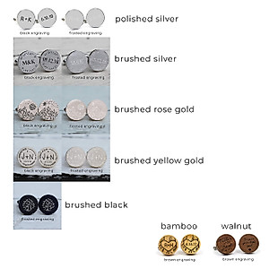 Mini Wim Custom Engraved Stainless Wedding Cuff Links, Free Engraving, Personalized Cufflinks for Groom, Jewelry Gift for Men, Father of the Bride Gift from Bride