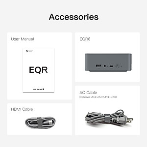 Beelink EQR Mini PC W-11 Pro Ryzen 7 7735HS 24GB DDR5 1TB NVMe M.2 SSD Dual HDMI Display 4K@60Hz Output, Wi-Fi 6, RJ45, Built in PSU Office Mini Computer