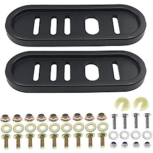 Chacarbtu Snowblower Skid Shoes Plastic 490-241-0010 fits Most 2-Stage and 3-Stage Snow Throwers with Mounting Hardware Kit