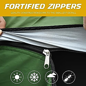 H&ZT Bike Storage Tent, Patio Bike Cover, for Bikes Lawn Storage Cover, Outdoor Storage Tent for Outside Patio Garden Backyard (Green)